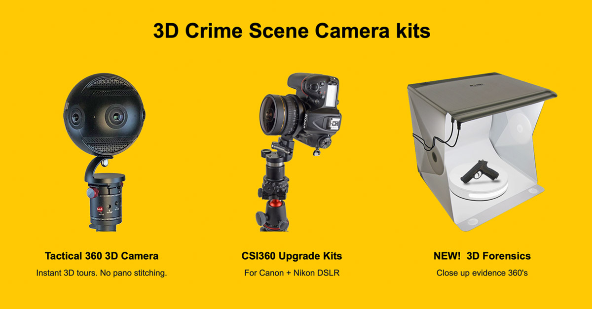 3D Crime Scene Reconstruction Software and Camera Kits